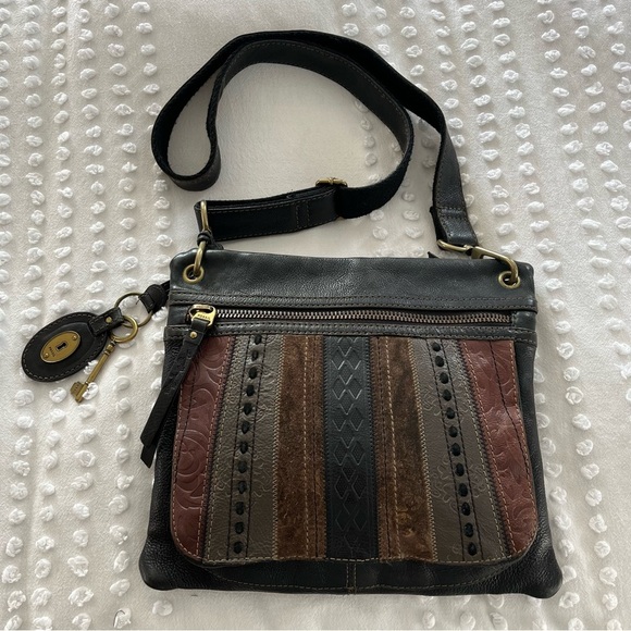 Fossil | Bags | Vintage Fossil Patchwork Crossbody Bag | Poshmark